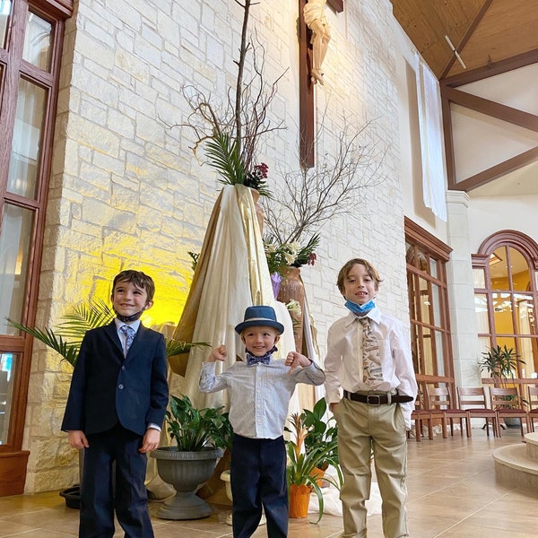 Joyful Rosary Bright Colorful Catholic Bow Gift Clip Nylon Infant ...