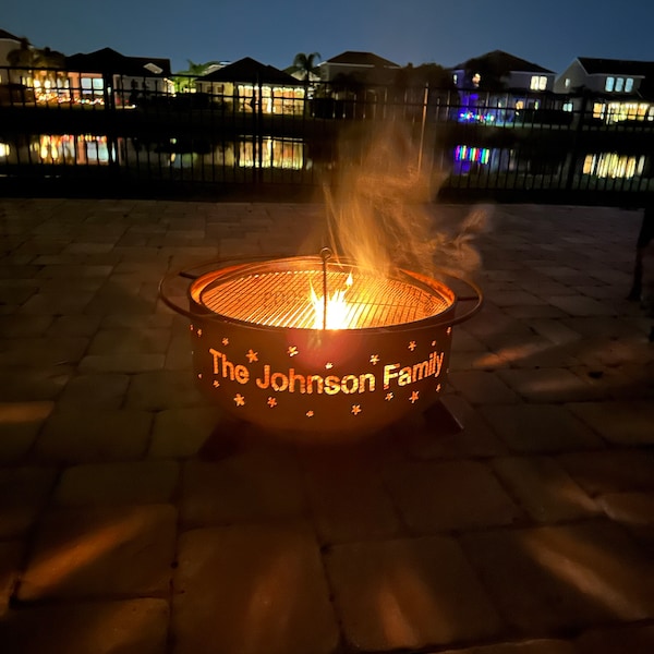 Custom Logo Fire Pit - Etsy