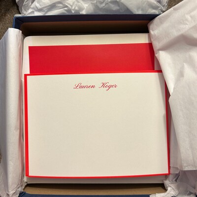 Block Initial Square Return Address Labels / 100 Labels With Printed ...