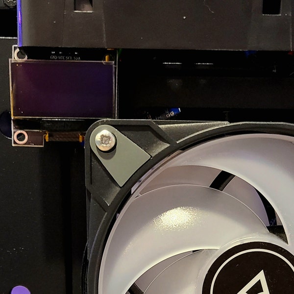 New Full Enclosure USB Programmed Mcu 1.3" Oled Screen & 3D Printed Case Desktop Computer Custom ...