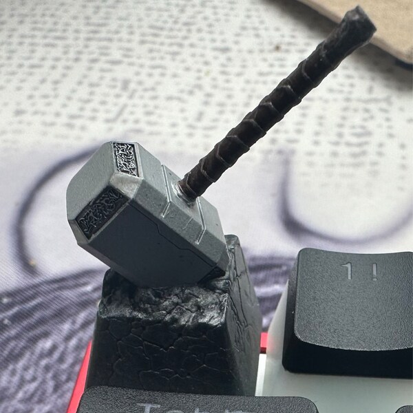 Witcher Wolf Artisan Keycap, Custom Keycap, Resin Keycap, Cherry MX ...