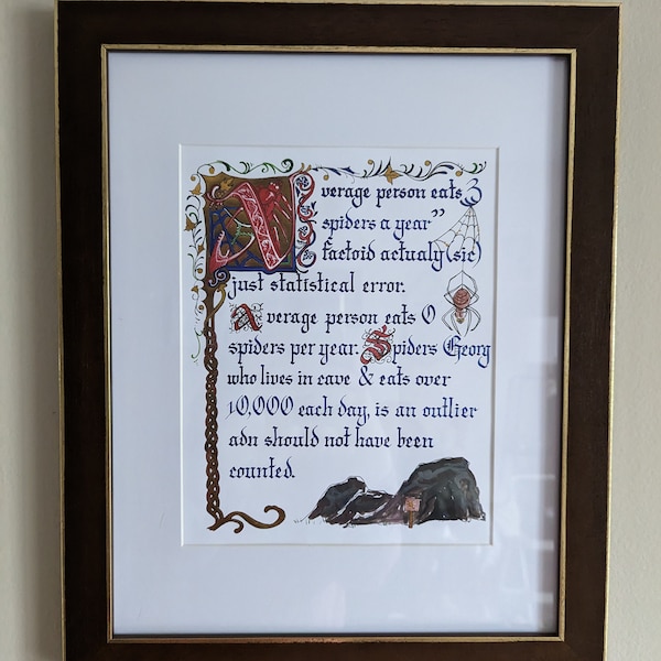Spiders Georg Meme Illuminated Calligraphy Digital Prints - Etsy