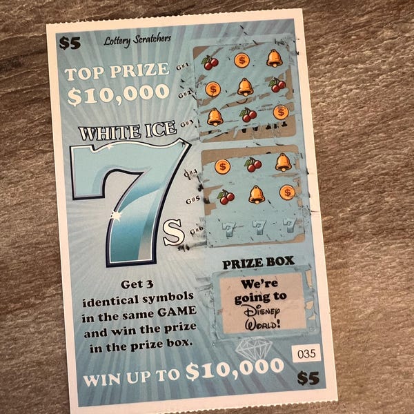 Thanksgiving BINGO Scratch off Game Card Scratcher Lotto Tickets ...