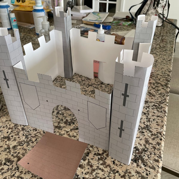 Castle & Keep Bundle: Printable Papercraft - Etsy