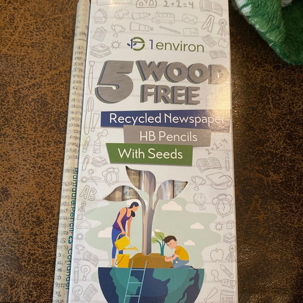 Recycled Newspaper Color Pencils | Eco Friendly Gift | Gift for Kids ...