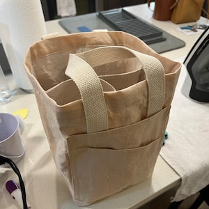 Triangular Wide Bag PDF Sewing Pattern Canvas Tote Pattern Tutorial 2 SIZES AVAILABLE (Instant ...