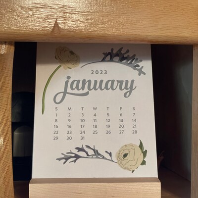 Wildflower Desk Calendar 2024 2024 Desk Calendar 2024 Calendar With ...