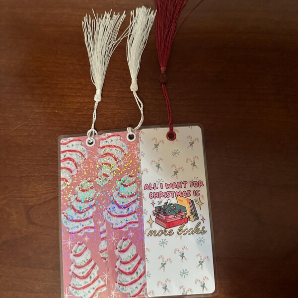 Cute Silk Bow Bookmarks, Retro Glitter Laminated Bookmark With Tassel ...
