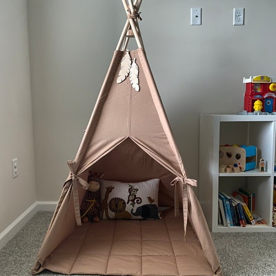 Super Sale Kids Teepee, Teepee Tent for Kids, Natural Kids Tent, Small ...