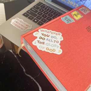 Redeemed Sticker Faith Stickers Bible Verse Sticker - Etsy