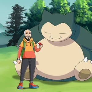 Custom POKEMON Character Portrait From Photo DIGITAL COPY Personalized ...