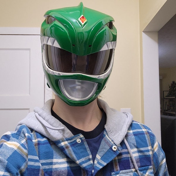 Helmet Green Ranger Mmpr (free Shipping) - Etsy