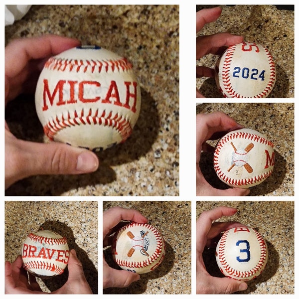 Custom Embroider a Baseball or Softball Instructions - Etsy