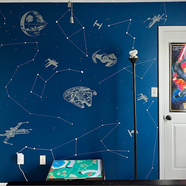 Star Wars Wall Decor Star Wars Wall Decal Star Wars Wall Sticker 354EZ ...