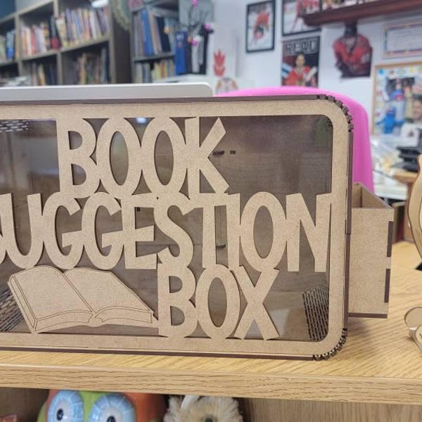 Lasercut Library Book Suggestion Box - Etsy