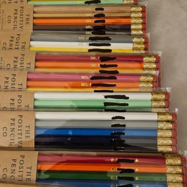 Personalized Pencils, 12 Pencil Set, Stocking Stuffer, Christmas Gift ...