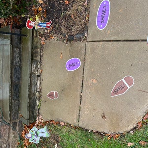 Ice Cream Cone Peel and Stick Floor Decals Set of 11 Social Distancing ...