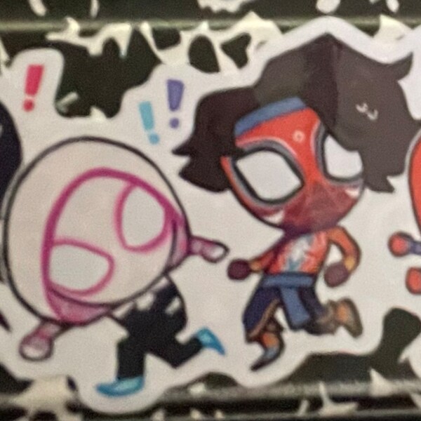 Assorted Spiderverse Vinyl Stickers - Etsy