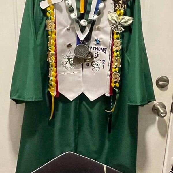 Lei Double, Graduation, Personalize Lei Double, College, University ...