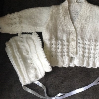 UK/EU SELLER Vintage Pdf Knitting Pattern Baby/girl/prem/doll - Etsy UK