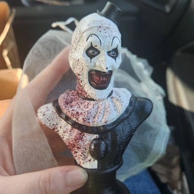 Terrifier Horror Head Bust Art the Clown Figure Dark Decor Terrifier ...