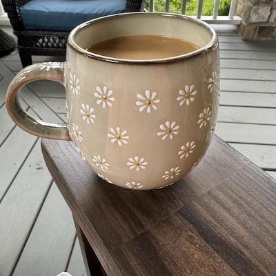 Daisy Coffee Mug Cozy Tea Cups Daisy Cappuccino Ceramic Mug Cute Daisy ...
