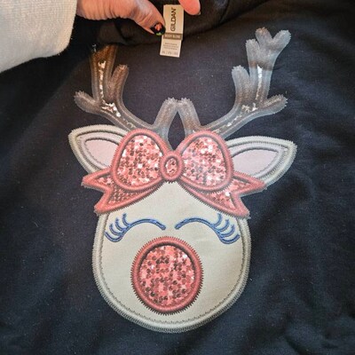 Coquette Girly Pink Bow With Pearls Heart Sweatshirt, Trendy Cute Soft ...