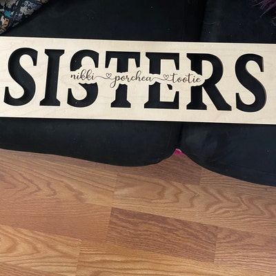 Personalized Sister Wood Sign Home Decor, Gift for Sister, Sister ...