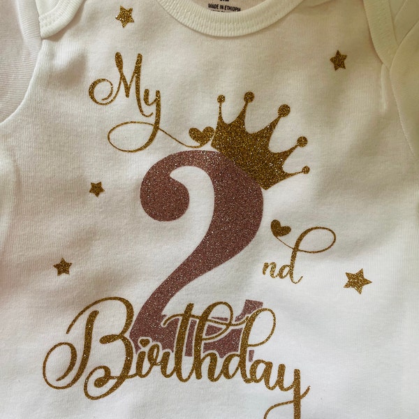Second Birthday SVG PNG PDF , 2nd Birthday Svg, Birthday Svg, Second ...