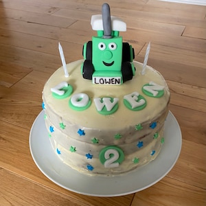 Edible Tractor Ted Cake Topper personalised - Etsy