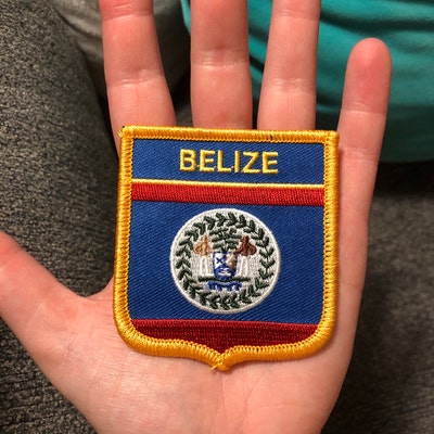 Belize Patch Central America Badge, Caribbean Sea 2.75 iron On - Etsy