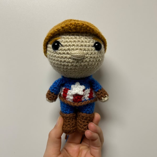 Hero Crochet Pattern Captain Removable Mask and Shield - Etsy