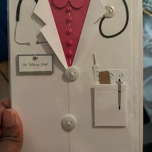 Handmade Doctor Card, Medical Card, Handmade Medical School Graduation ...