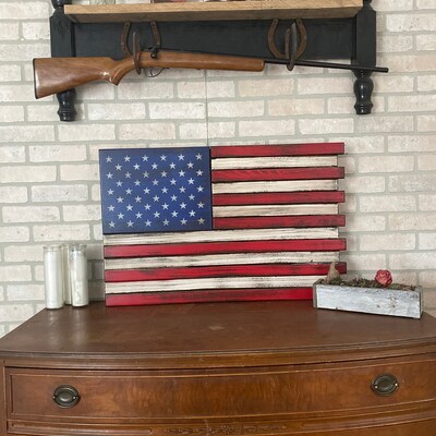 Hidden Gun Storage Dual Compartment Small American Flag - Etsy