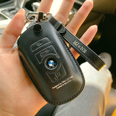 Bmw Handmade Leather Key Cover BMW Smart Key Case BMW Key - Etsy