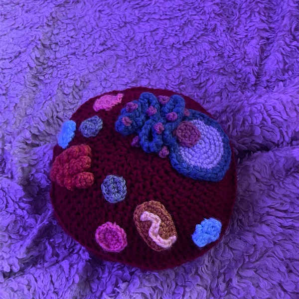 Animal Cell Eukaryotic Mini Pillow Crochet Pattern! PATTERN ONLY! PDF ...