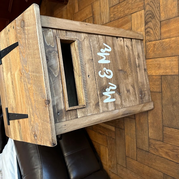 Handmade Rustic Letterbox for Weddings- CUSTOMISABLE | Wedding ...