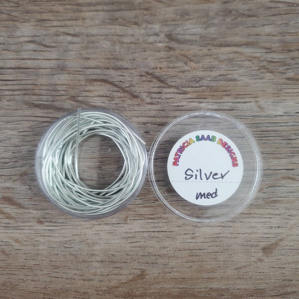 48" SILVER French Wire: 1mm-medium, Gimp, Purl, Bullion, Thread ...