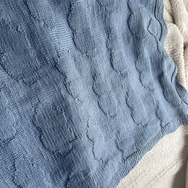 Cloud Baby Blanket Knitting Pattern – Reversible, Elegant & Beginner ...
