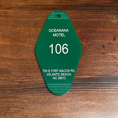 Custom Retro Motel Key Fob YOUR CUSTOM TEXT - Etsy