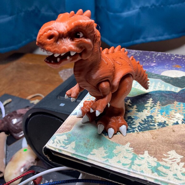 T Rex Dinosaur Toy Articulated, Realistic Moveable Dinosaur Figure ...