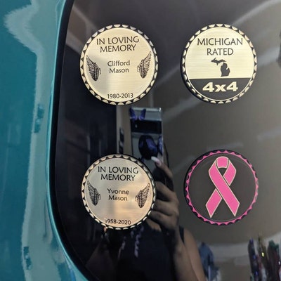 Tufskinz in Loving Memory Rated Badges Brushed Silver 1 Piece Kit - Etsy