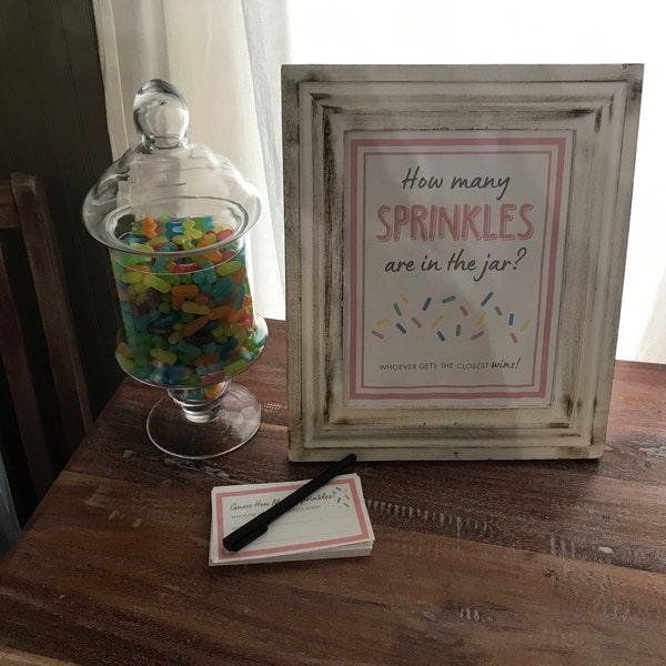 How Many Sprinkles Game: Baby Shower Activity (PDF Download) - Etsy