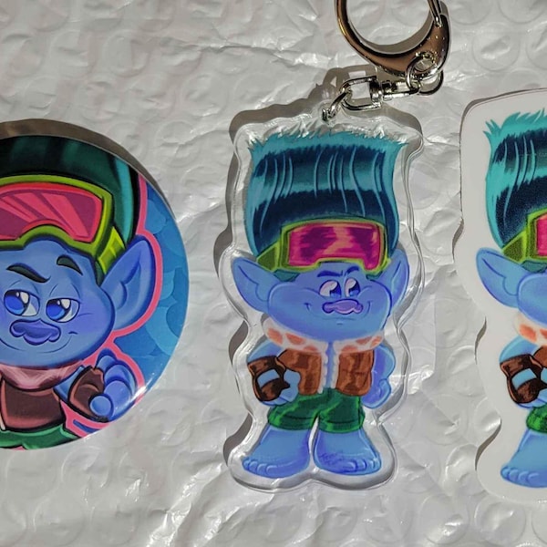 STICKERS | Trolls Band Together | SERIES 1 Brozone Collection | 6.5cm ...