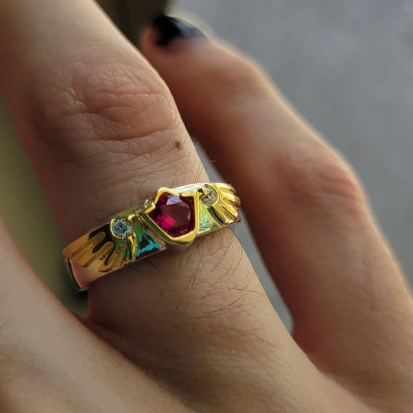 Opal Engagement Ring Set Vintage Opal Wedding Ring Set Woman Celestial ...