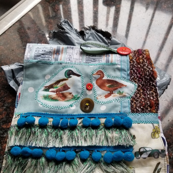 Dementia Fiddle Muff Cuff Alzheimer's Sensory Toy Blanket Grandad ...