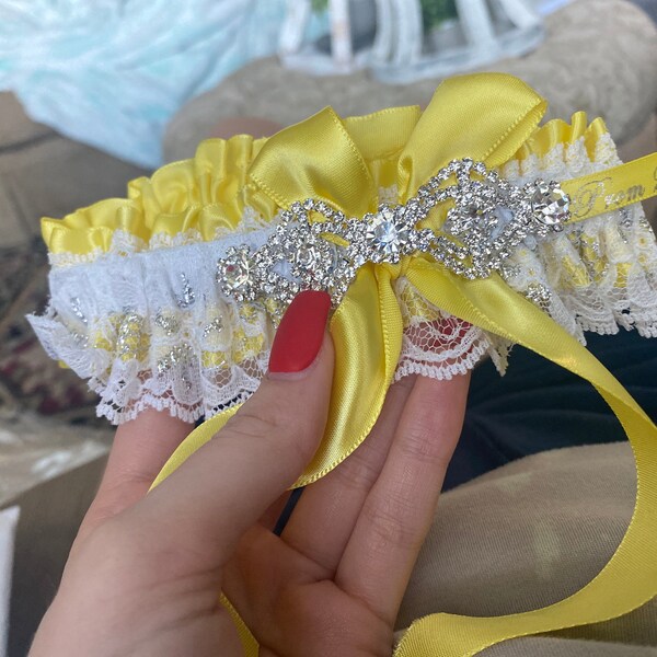 Silver Prom Garter, Prom Garters, Custom Color Prom Garter, Garters - Etsy