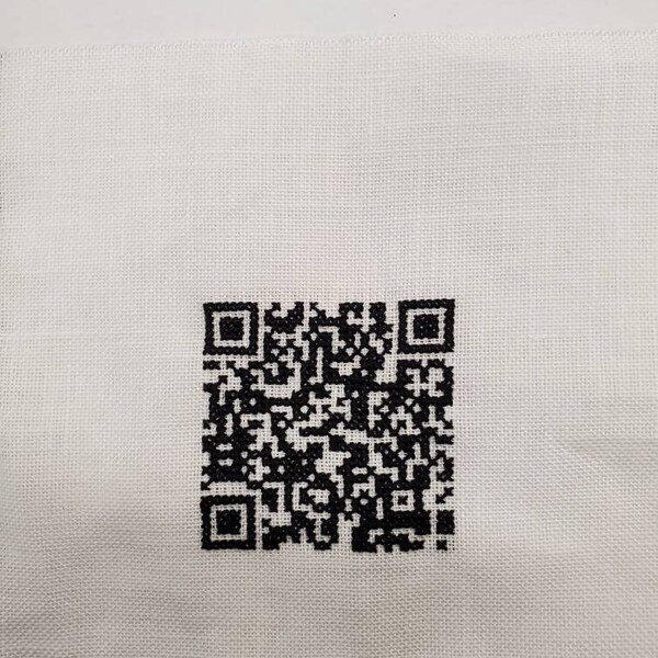 Rickroll QR Code Cross Stitch Pattern - Etsy