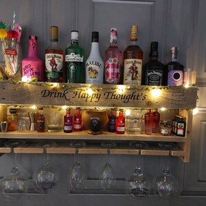 Personalised Gin Shelf / Bar - Etsy UK