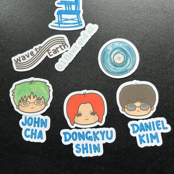 Wave to Earth Sticker Pack | 0.1 Flaws and All W2E Stickers Chibi ...
